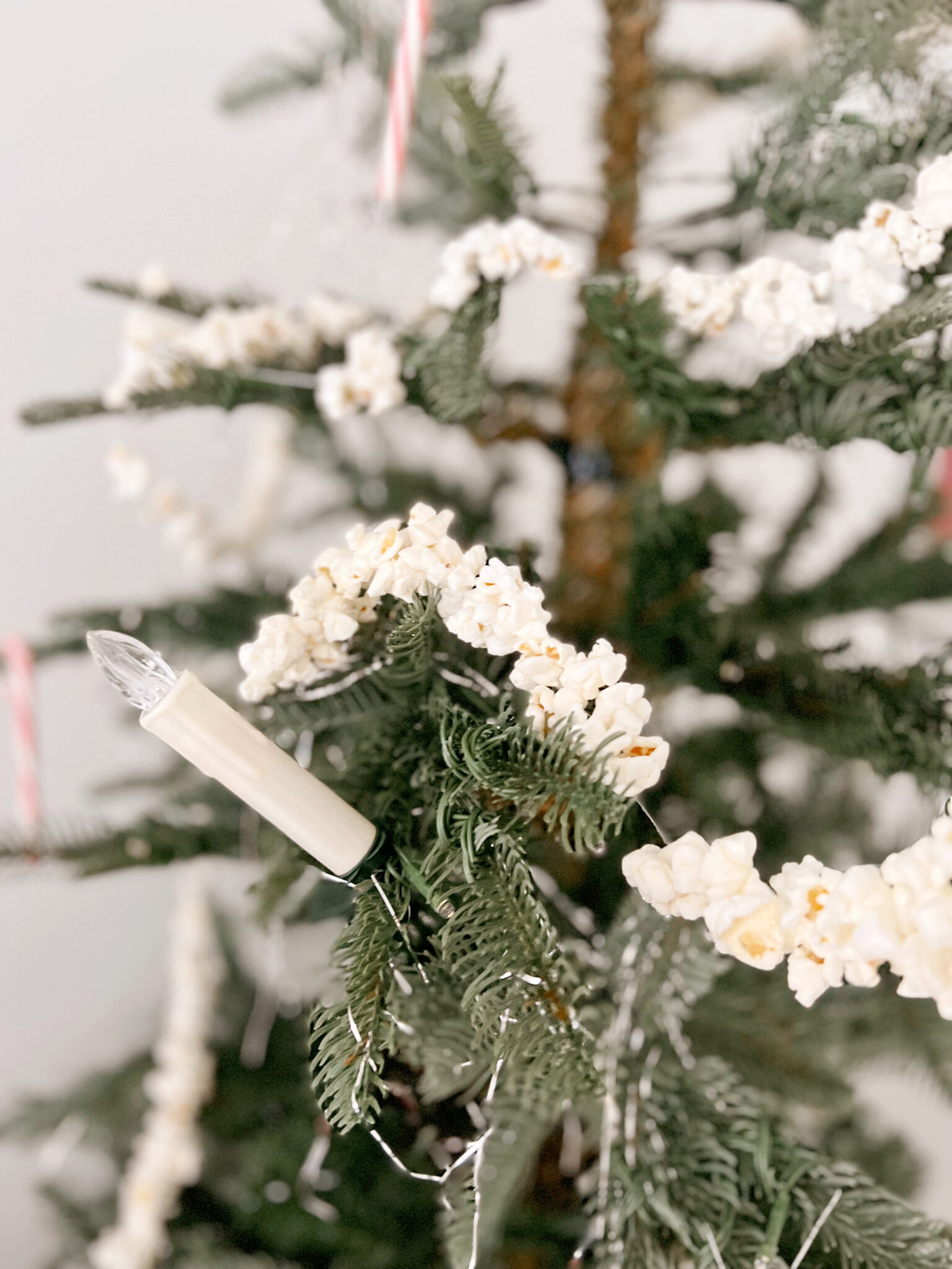 Make a Popcorn Garland for your Christmas Tree - traditionallycozy.com