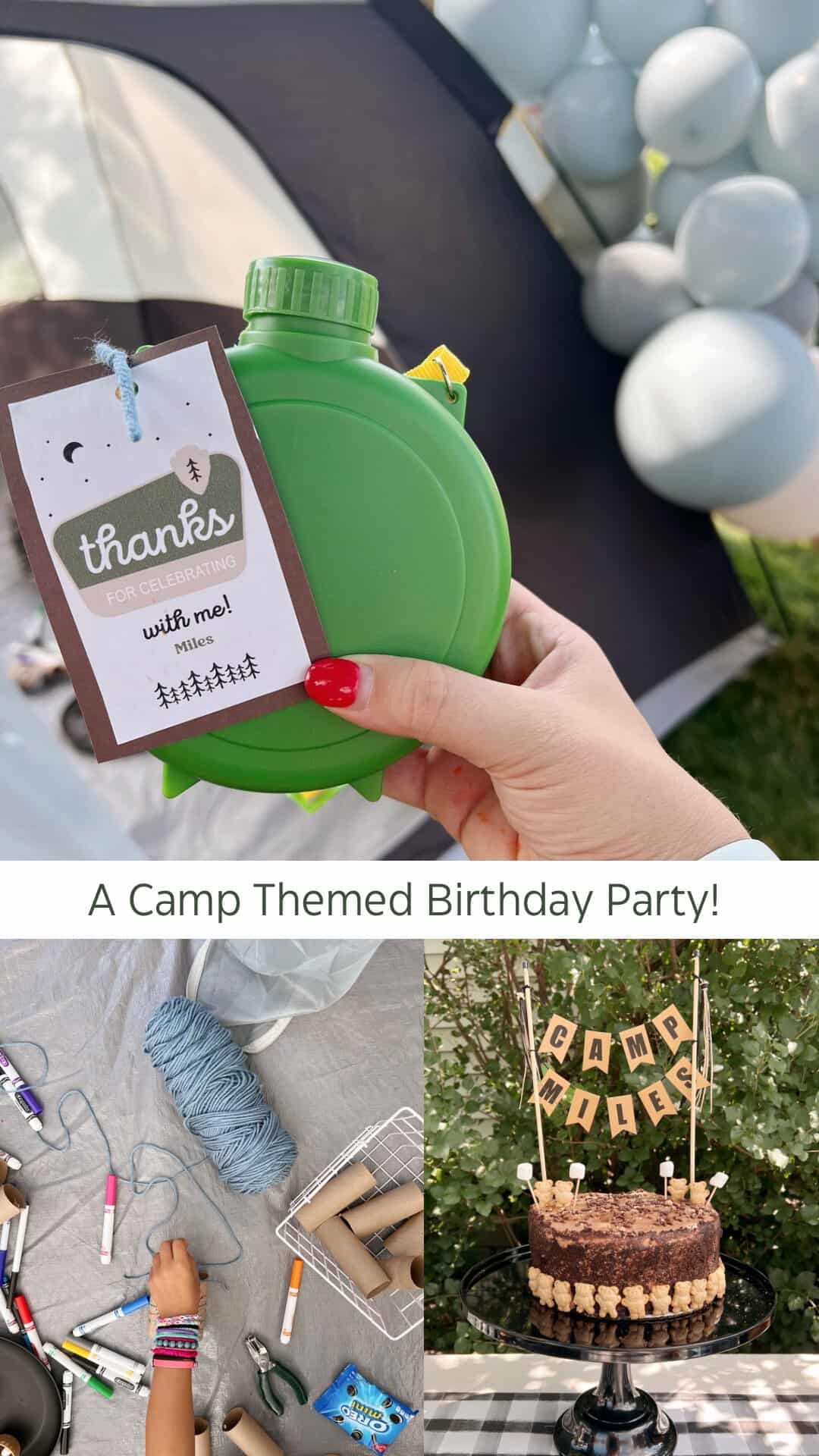 Camping Themed Birthday Party - traditionallycozy.com